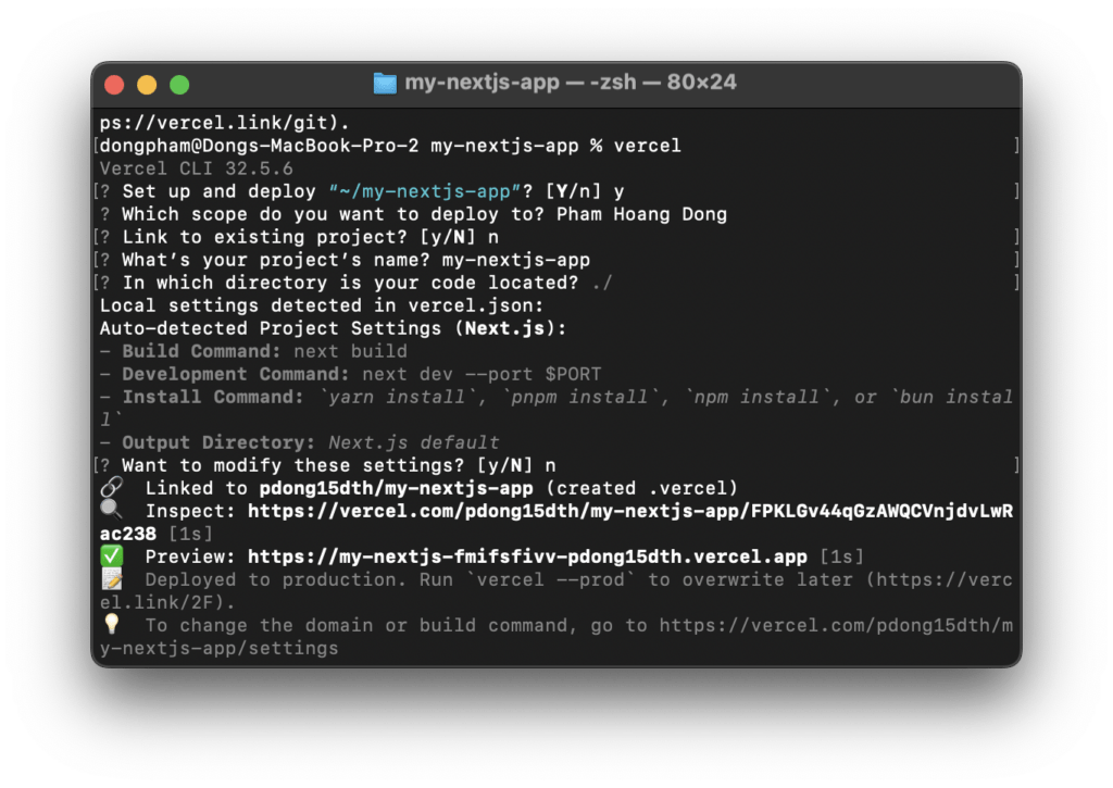 Triển khai dự án NextJS CI/CD trên Vercel với Github trong 10 phút - TORA TECH BLOG